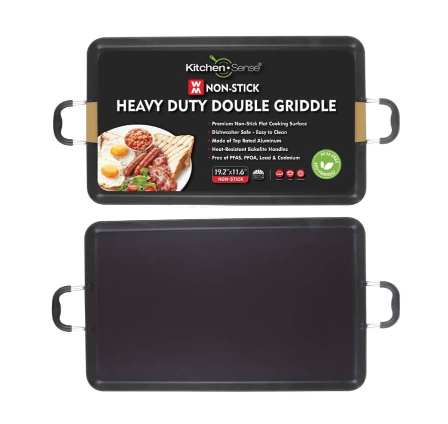 HEAVY DUTY DOUBLE GRIDDLE NONSTICK - Antigua Home & Garden Centre