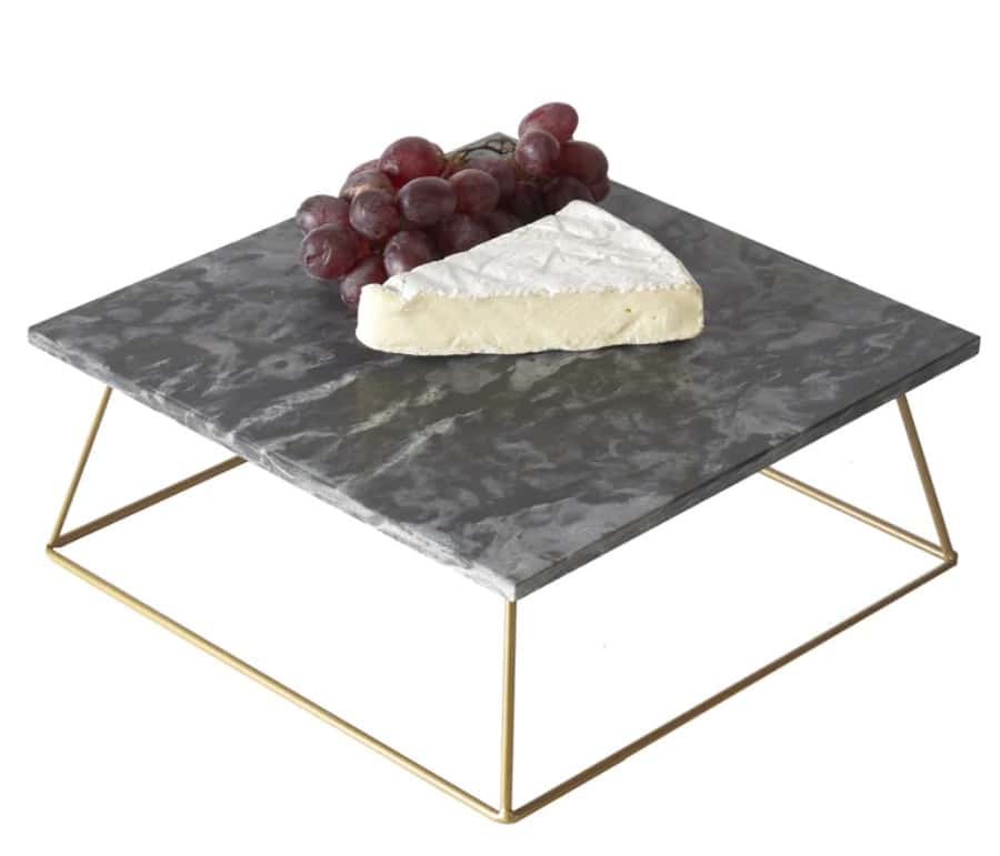 SOPHIA GRACE BLACK MARBLE SQUARE TABLE RISER - Antigua Home & Garden Centre